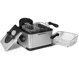 ELITE Platinum 4 Quart Dual Deep Fryer With 3 B Skets