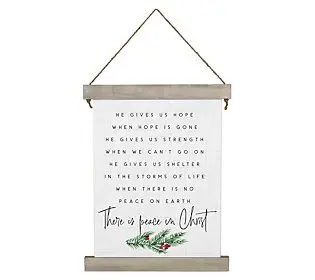 SINCERE SURROUNDINGS Peace In Christ Hanging Canvas Sincere Surro Undings