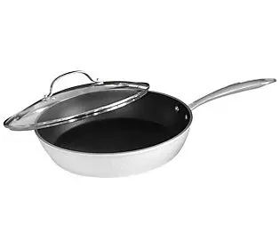 ORGREENIC 12' Hammered Rose Goldtone Pan With L Id