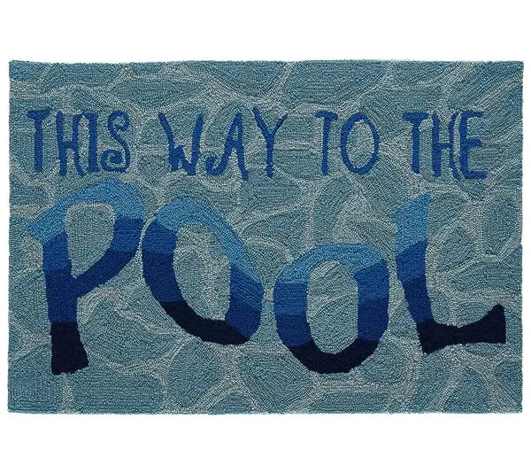 LIORA MANNE Frontporch This Way To The Pool Rug 20' X 30