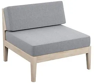 LINON Home Outdoor Gables Middle Chair With Cus Hion