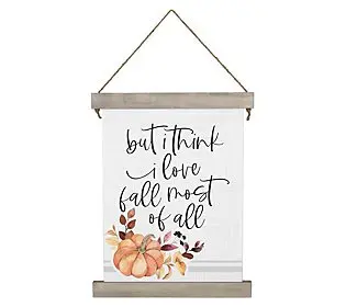 SINCERE SURROUNDINGS I Love Fall Most. Hanging Canvas Sincere Sur Roundings
