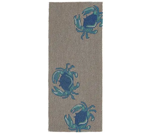 LIORA MANNE Frontporch 24' X 60' Crabs Rug