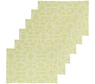 C&F HOME Trellis Peridot Cotton Placemat Set Of 6