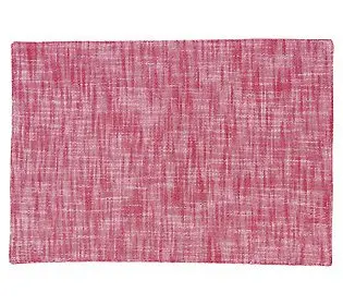 C&F HOME Set Of 6 Chambray Slub Placemats - One-color