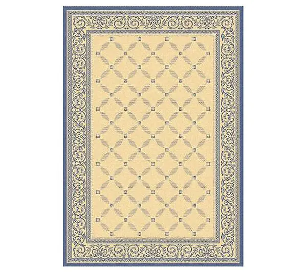 SAFAVIEH Courtyard Lattice Flower 5'3' X 7'7' R Ug