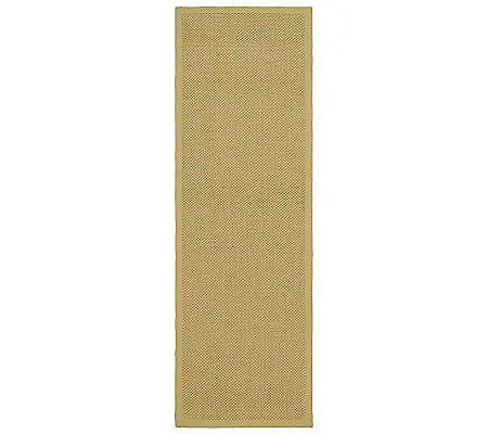 SAFAVIEH Serenity Houndstooth Natural Fiber Sisal 2'6' X 8' Rug Wborder