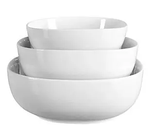 TABLETOPS UNLIMITED Denmark Set Of 3 Square Servi Ng Bowls