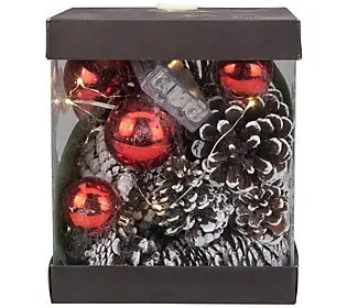 NORTHLIGHT 25-pc Leaf, Pinecone & Pumpkin Ornam Ents