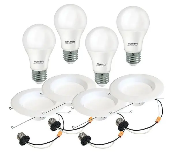 BULBRITE Combo 5/6' Warm White Downlight And A1 Light Bulbs