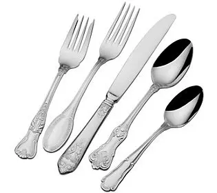 WALLACE SILVERSMITHS Wallace Hotel 77-piece Flatware Set