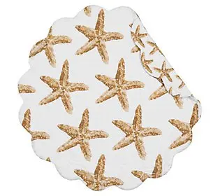 VALERIE PARR HILL 17' Sandbridge Stars Round Placemat Set Of 6 Valerie