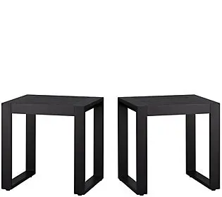 REAL FLAME Set Of 2 Outdoor Baltic End Tables