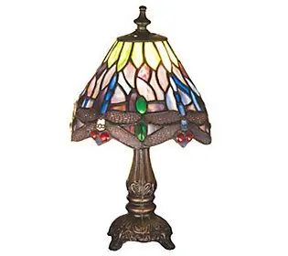 MEYDA Tiffany Style Dragonfly Mini Lamp