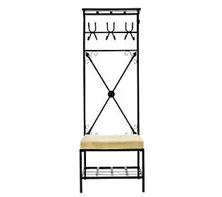 QVC Martel Entryway Storage Rack / Bench Seat