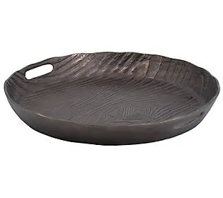 R. NEST 18' Round Aluminum Decorat Ive Tray