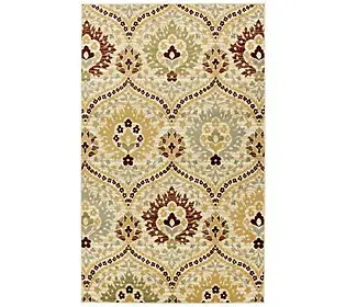 SUPERIOR Rustic Floral Damask Contemporary 6x9 Rea Rug