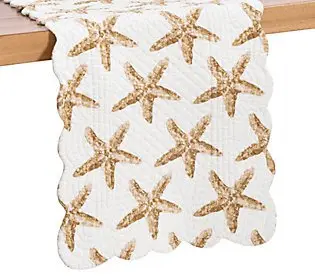 VALERIE PARR HILL 14' X 51' Sandbridge Stars Table Runner Vale Rie