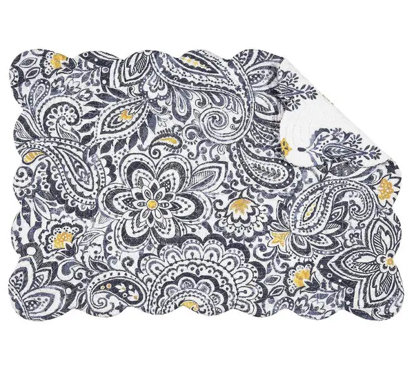 VALERIE PARR HILL 13' X 19' Serena Cotton Placemat Set Of 6 Va Lerie