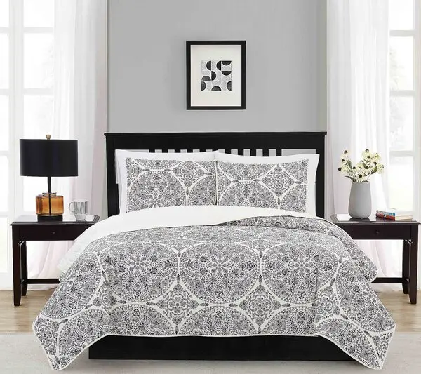 CANNON Gramercy Full/queen 3 Piece Quilt Set