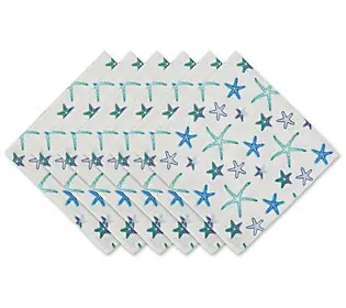 DESIGN IMPORTS Set Of 6 Star Fish Napkins