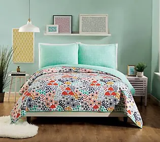 MAKERS COLLECTIVE Mayflower Blush Kg Quilt Set