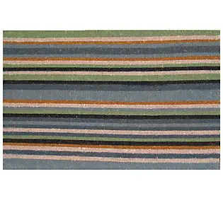 GEO CRAFTS Striped Coco Door Mat
