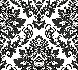 NEXTWALL Damask Peel And Stick Wallpaper Roll