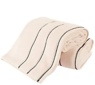 LAVISH HOME 2-piece Zero Twist Cotton Towel Set