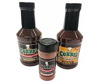 CORKY'S Bbq Sauce And Seasoning Combo Set