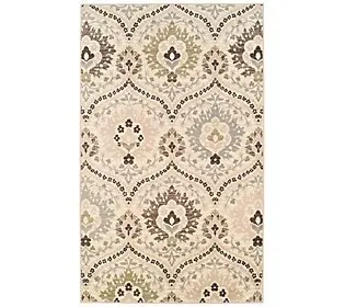 SUPERIOR Rustic Floral Damask Contemporary 8x10 Area Rug
