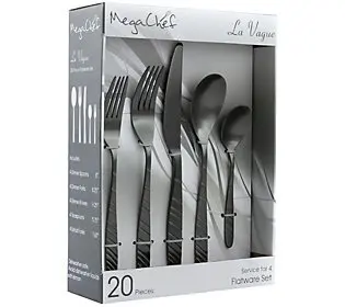MEGACHEF La Vague 20-piece Flatware Utensil Set