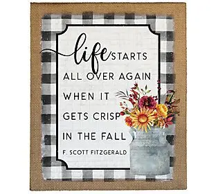 SINCERE SURROUNDINGS Life Starts Canvas Wall Art