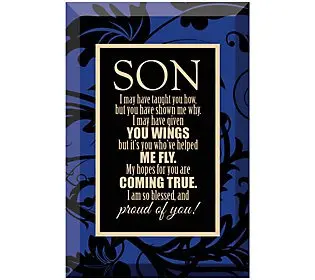 DEXSA COMPANY Dexsa Son Beveled Glass Plaque With Easel