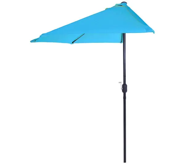PURE GARDEN Half Round Patio Umbrella