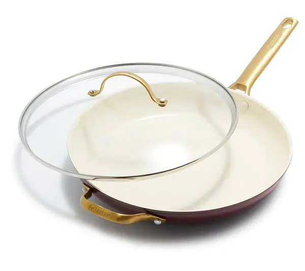 GREENPAN Reserve Ceramic Nonstick 12' Fry Pan W Th Lid
