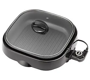 AROMA 3-qt 3-in-1 Grillet Grill, Steamer & Sl W Cooker