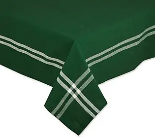 DESIGN IMPORTS 52' X 52' Balsam Border Stripe T Ablecloth