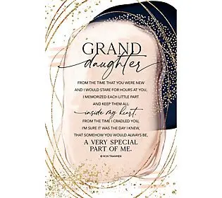 DEXSA COMPANY Granddaughter Wood Plaque With Easel And Hanger