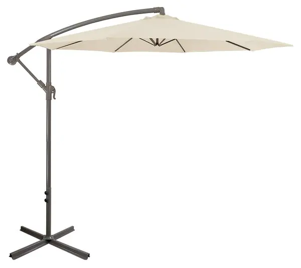 NORTHLIGHT 10' Offset Outdoor Patio Umbrella Wi H Crank