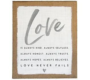 SINCERE SURROUNDINGS Love Canvas Wall Art By