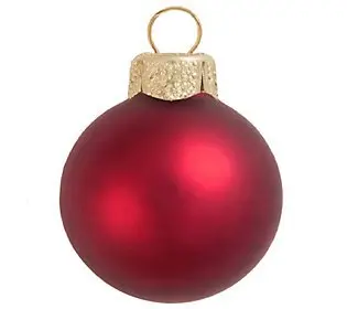 WHITEHURST 28-pc Set Of 2' Glass Ornaments, Mat Te Finish