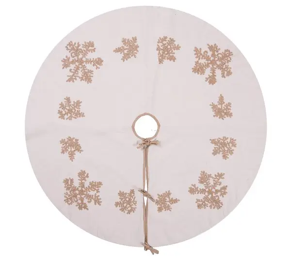 VICKERMAN 60' Falling Flakes Collection Christm As Tree Skirt