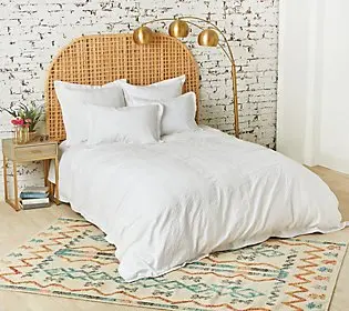 C&F HOME Carol&frank Keller White King Duvet Cover