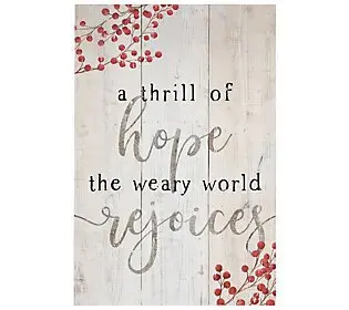 SINCERE SURROUNDINGS Thrill Of Hope Rustic Pallet Sincere Surroun Dings