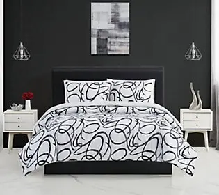 Christian Siriano Ny Mimic 3-piece Full/queen D Uvet Cover Set