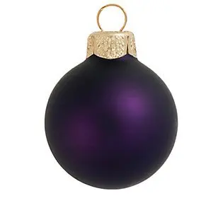 WHITEHURST 12-pc Set Of 2.75' Glass Ornaments, Atte Finish