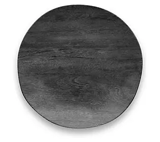 TARHONG Faux Blackened Set Of 6 8.5' Wood Salad Plates