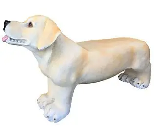 SANTA'S WORKSHOP Swi 32' Yellow Labrador Bench