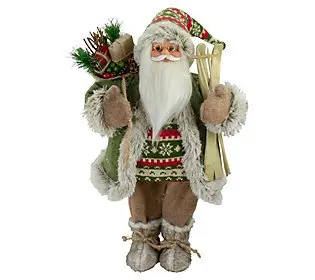 NORTHLIGHT 18' Standing Santa Figure Carrying S Is & Presents